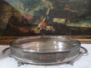 Porta pirofila in silver plated