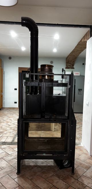 Inserto camino a legna ventilato