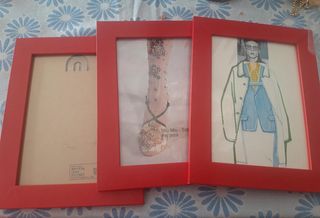 cornici portafoto rosse