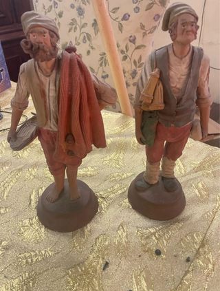 1 coppia statue in terracotta originali
