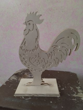 Gallo in legno