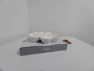Antipastiera in ceramica bianca