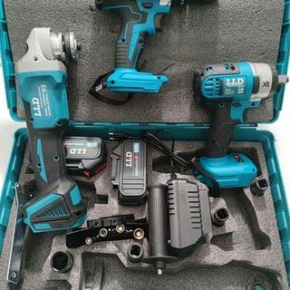 KIT 3 ATTREZZI PROFESSIONALI CON BATTERIE AVVITATO