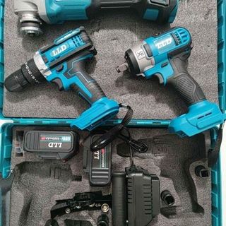 KIT 3 ATTREZZI PROFESSIONALI CON BATTERIE AVVITATO