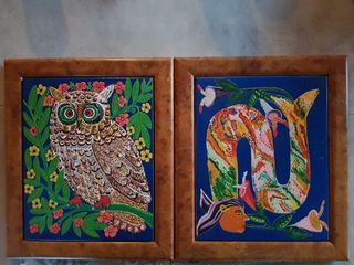 Quadri pittura in terra cotta