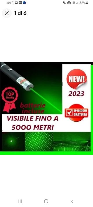 Puntatore laser verde professionale