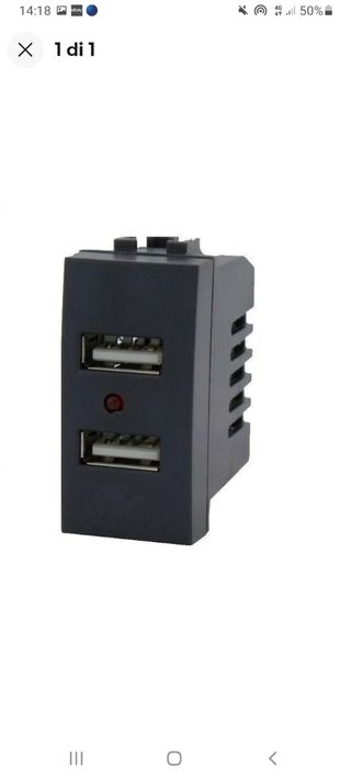 5 PRESA DOPPIA USB COMPATIBILE Bticino