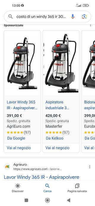 Aspirapolvere industriale nuovo