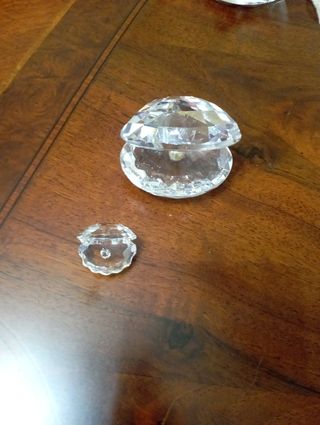 Conchiglia Swarovski grande e piccola