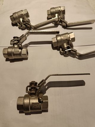 Valvole F/F 3/8'' inox