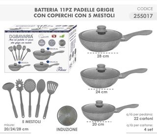Set di padelle 11 pezzi