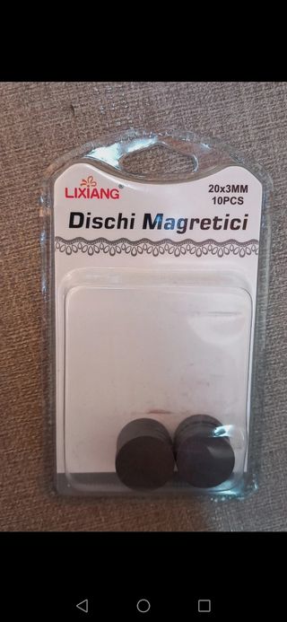 Dischi magnetici 20x3MM 10 pezzi