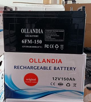 batteria gel 12v 150ah per kit Fotovoltaico Pannel