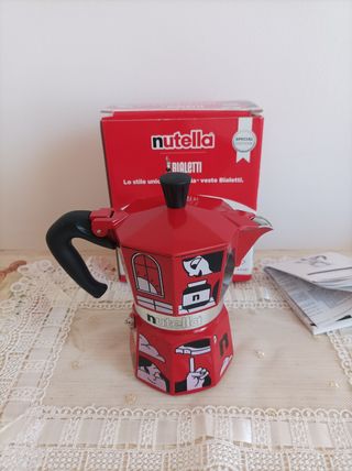 Nutella Bialetti caffettiera 3 tazze