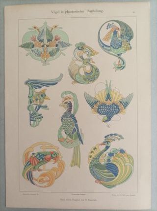 Liberty Stampa originale Uccelli di Beauclair