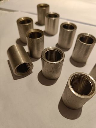Manicotti 1/2" inox 316