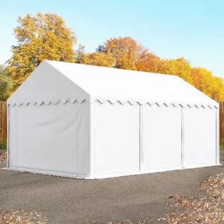 3×6 m tenda capannone, PVC 700, bianco