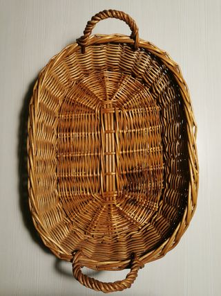 Cesto grande vimini con 2 manici 55x40