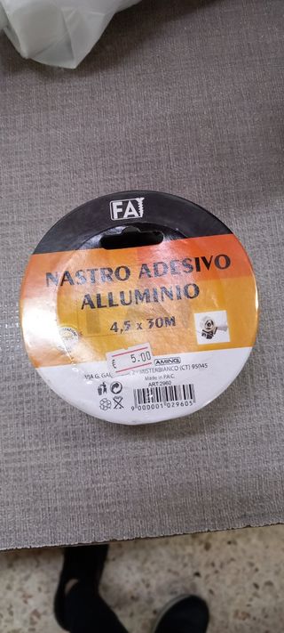 Nastro adesivo alluminio 4,5×30 M