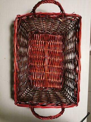 Cesto in vimini intrecciati 51x36 H 17