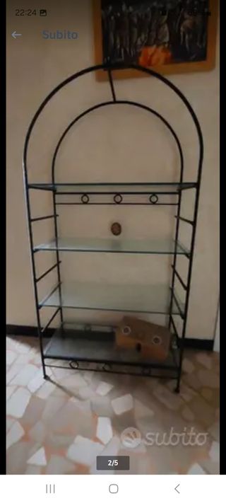 Mobile soggiorno ferro battuto