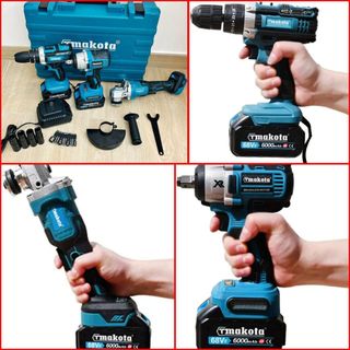 Kit 3 in 1 Trapano Avvitatore + Avvitatore a Impul