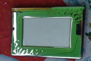 Cornice portafoto argentata