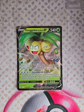 Carta Pokémon Promo Exeggutor de Alola V Jumbo esp de segunda mano por ...